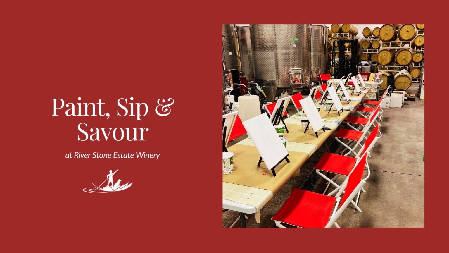 Paint, Sip & Savour at River Stone Estate Winery - Visit Penticton