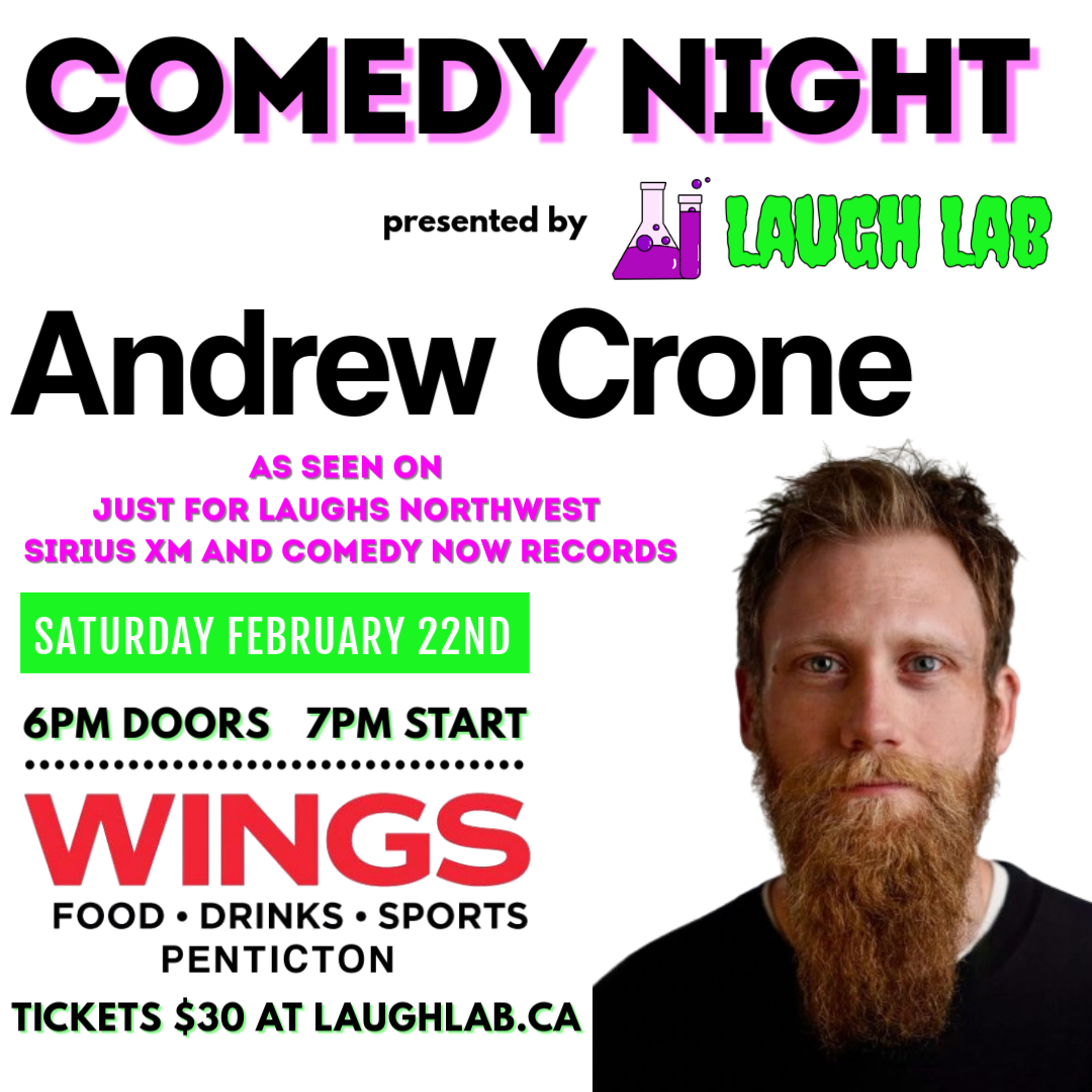 Comedy Night w/ Andrew Crone at Wings Penticton - Visit Penticton