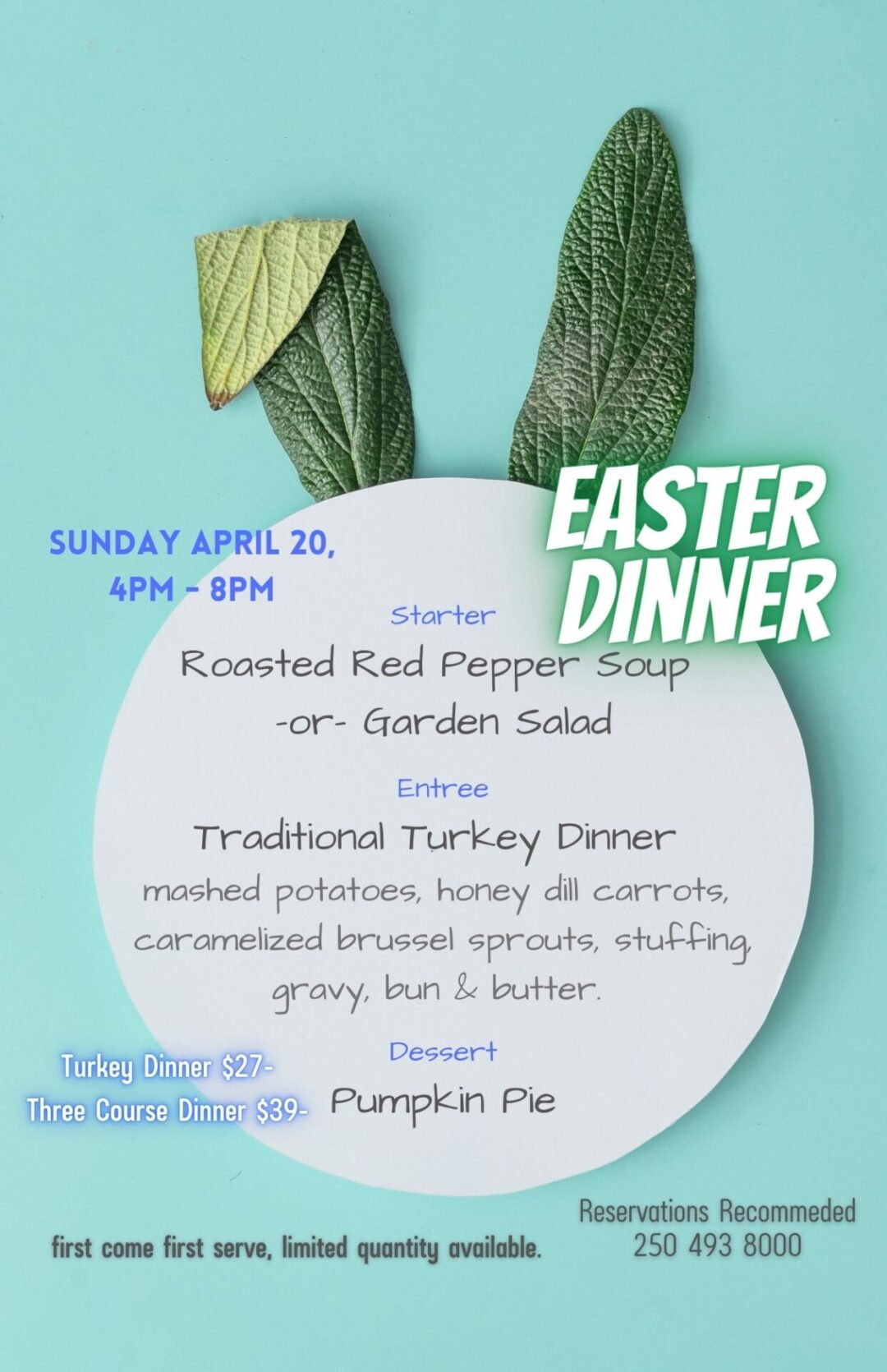 Easter Dinner at the Barley Mill - Visit Penticton