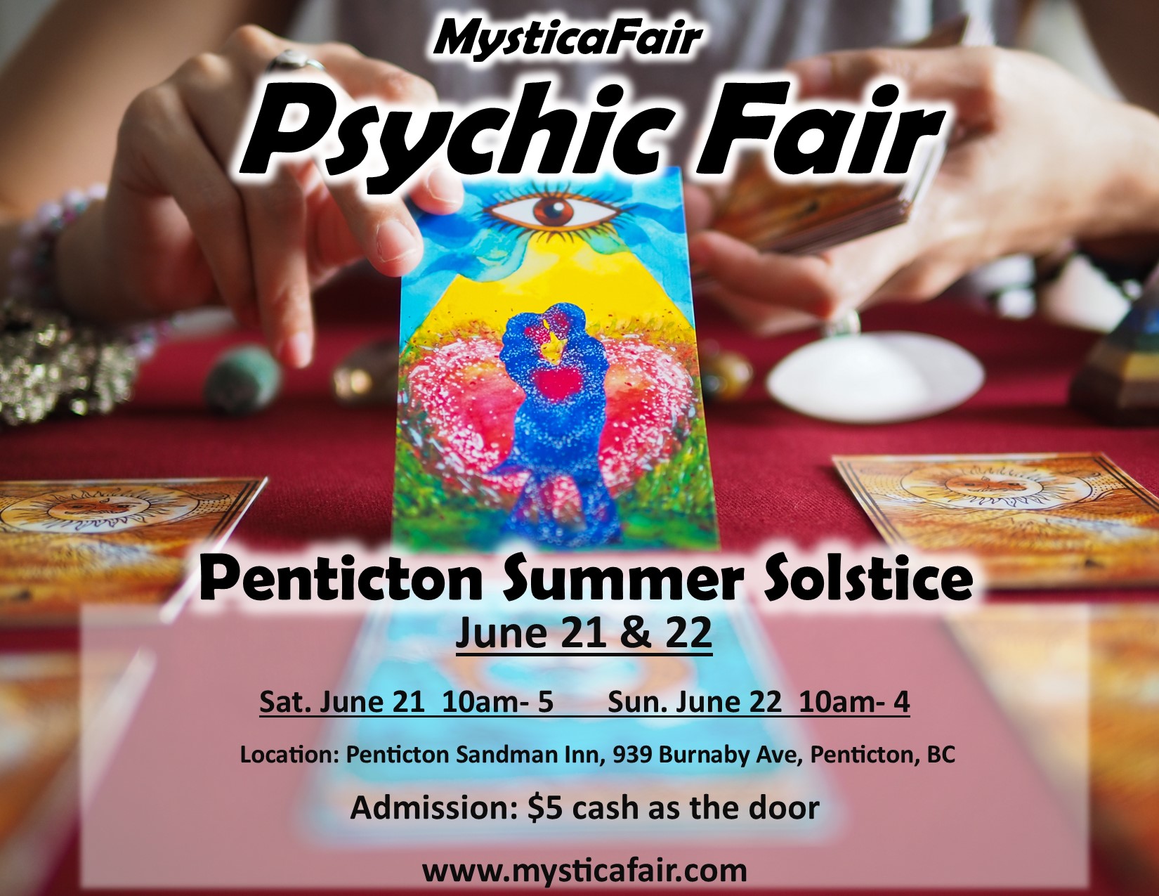 MysticaFair Psychic Fair: Summer Solstice at the Penticton Sandman Inn ...
