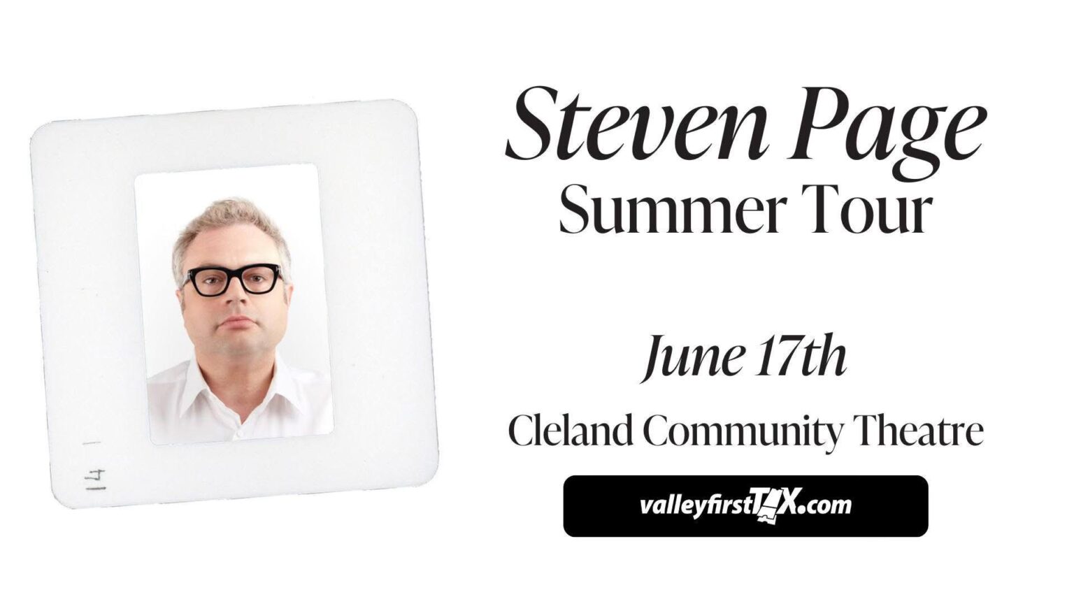 Steven Page Summer Tour at the Cleland Theatre - Visit Penticton