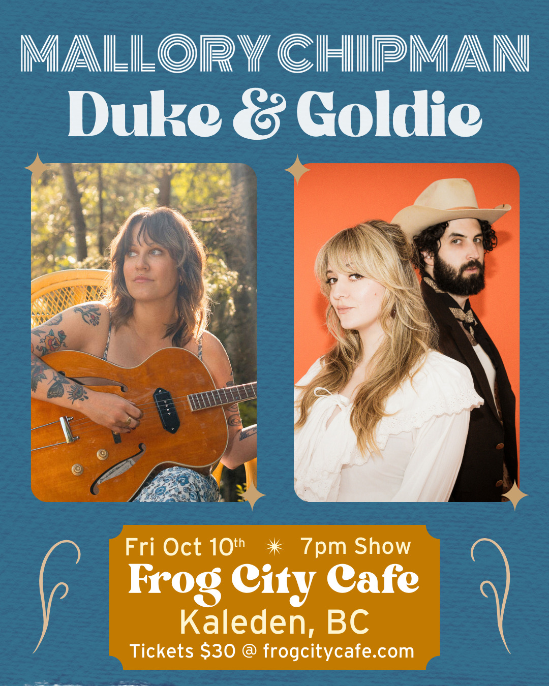 Live Music: Duke & Goldie with Mallory Chipman at the Frog City Cafe ...