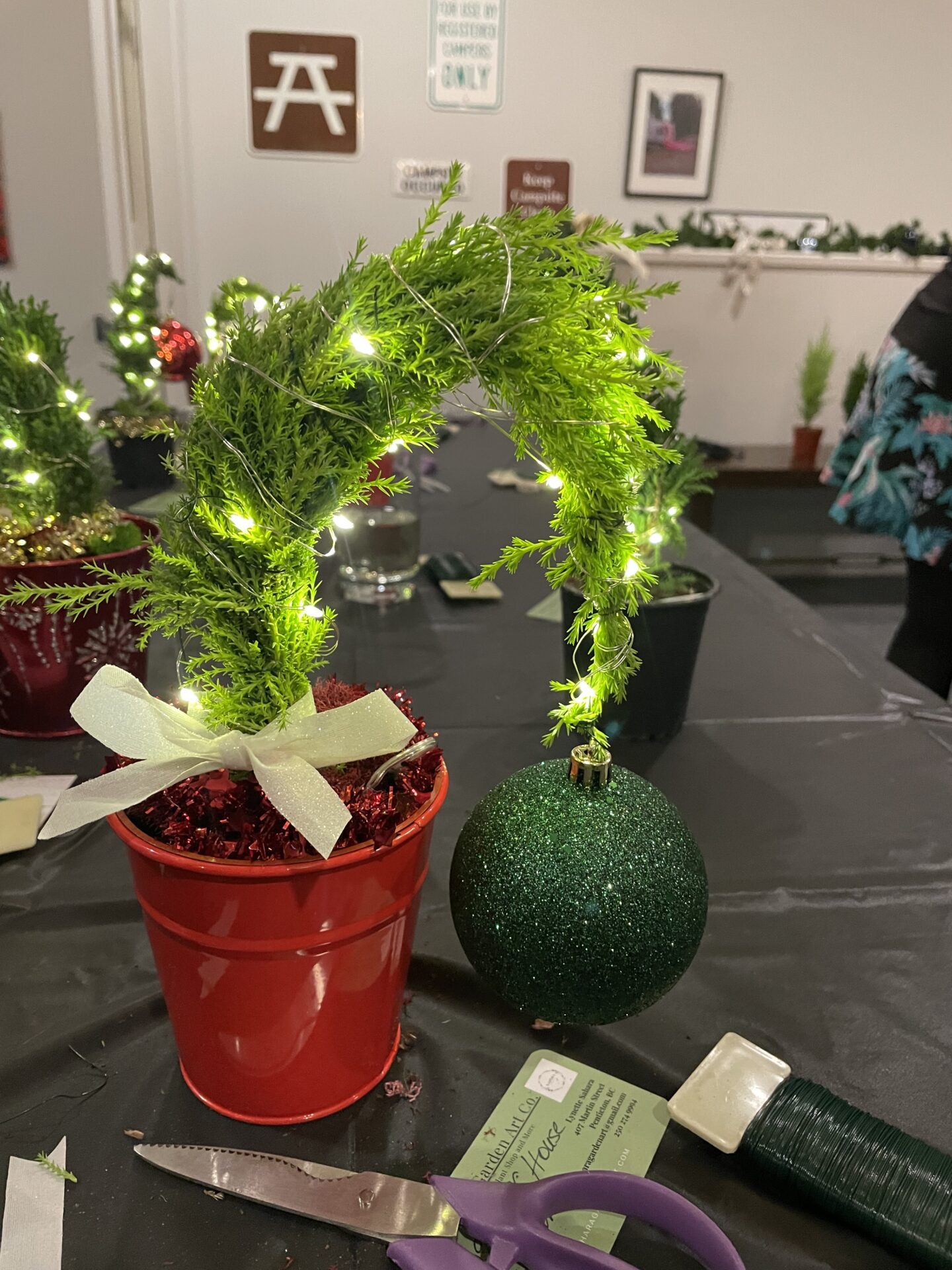 Grinch Tree Workshop at Sahara Garden Art Co. - Visit Penticton