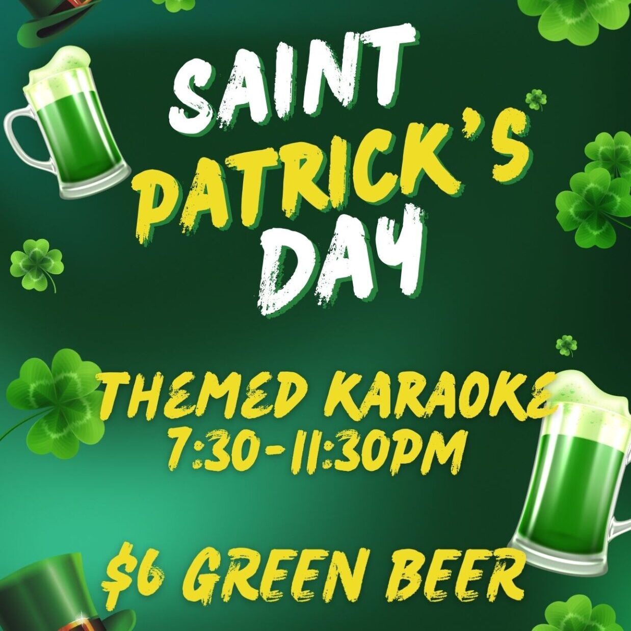 Saint Patrick’s Day Karaoke at the Barley Mill Brew Pub - Visit Penticton